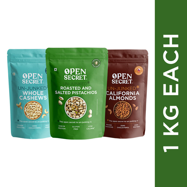 Premium Assorted Nuts Combo - 3Kg – Open Secret