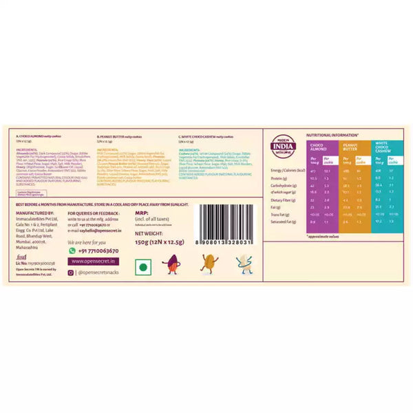 Open Secret Assorted Gourmet Cookies (12 Pcs)